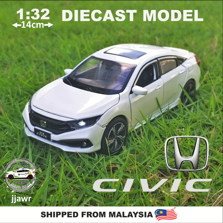 1:32 Honda Civic FC 10th gen sedan Model Diecast Toy Car JackieKim | Lazada