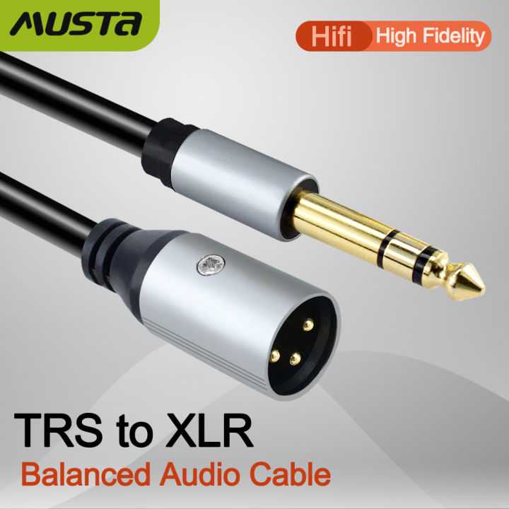 Stereo 6.3mm to XLR Audio cable for Mixer, Audio Sound Consoles, Power ...