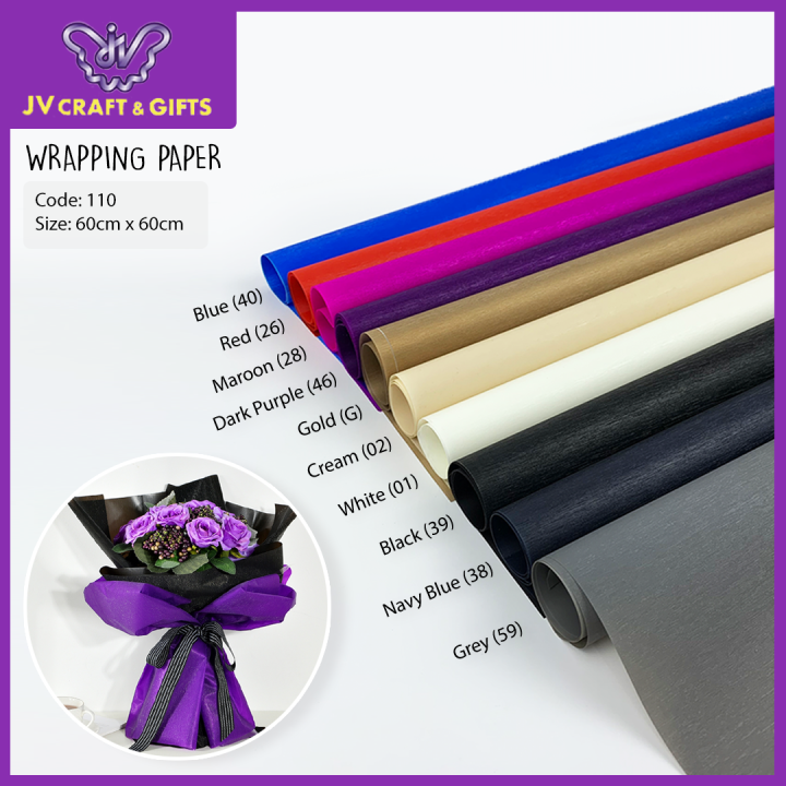 FLANGE SILK PAPER Flower Wrapping Bouquet Gift Florist Wrap Wrapper ...