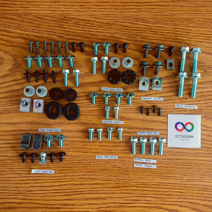 Baut Bodi Sonic 150 R Full Set/ Baut Body Full Set Sonic 150 R/Baut ...