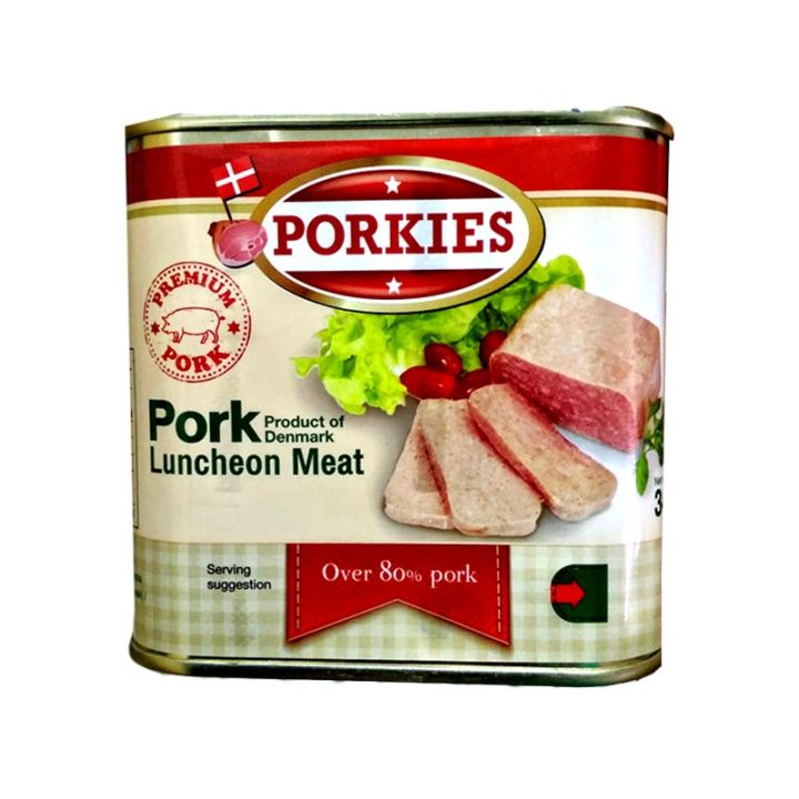 PORKIES Luncheon Meat 340gm Luncheon Meat 午餐肉 Ready Stock 现货 | Lazada