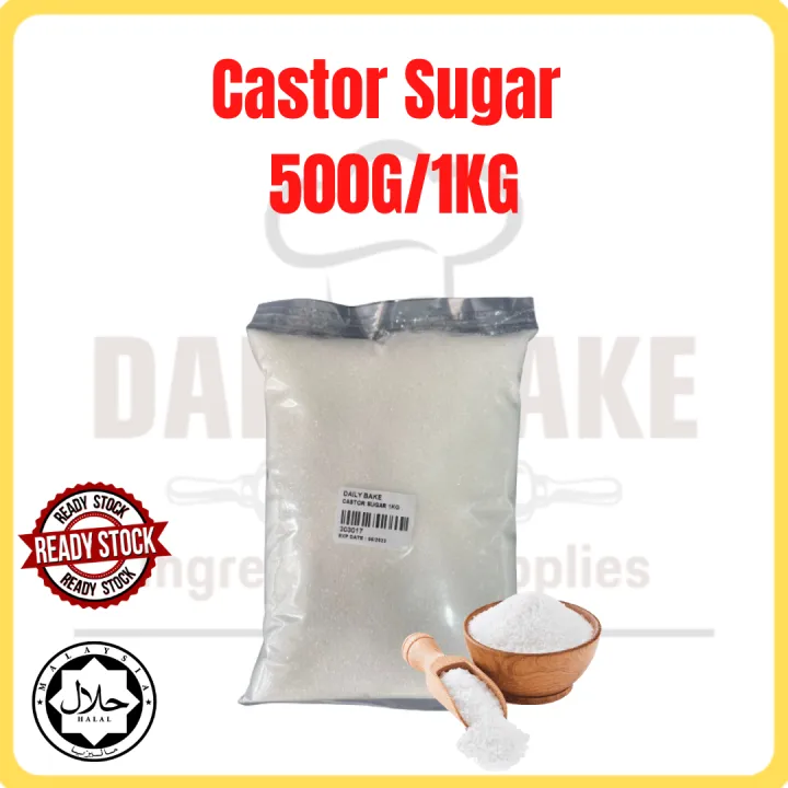 Castor Sugar 500G 1KG/Gula kastor/细砂白糖/Baking/Membakar/烘培/Ingredients ...