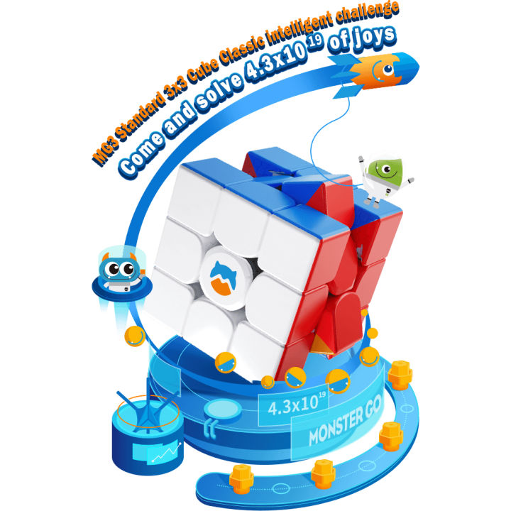 Monster Go MG356 3x3 Magnetic Speed Rubik's Cube Stickerless | Lazada PH