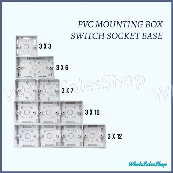 Pvc Nut Box Surface Mounted Switch Socket Base Mounting Box Electrical ...