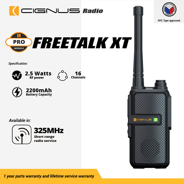 Cignus Freetalk XT Two Way Radio | Lazada PH
