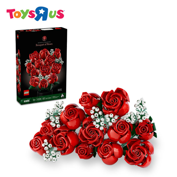 LEGO® Icons Bouquet of Roses 10328, Ages 18+, Building Blocks (822 ...