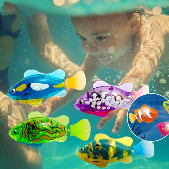 Vixplorn Swim Robo Fish Toy Kids Baby Bath Toy Baby Shower Toy Swimming ...
