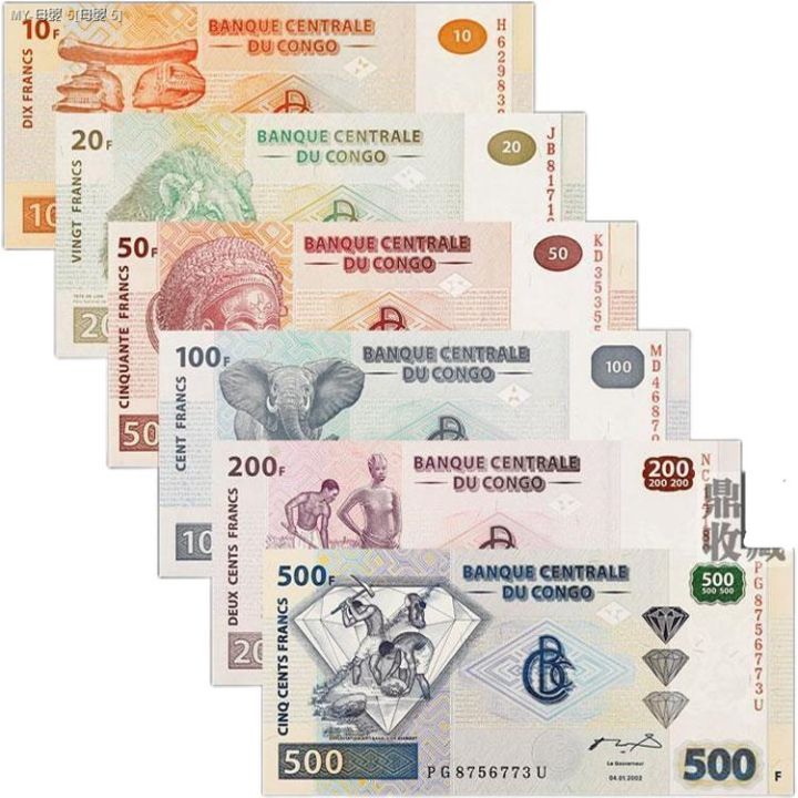 （COD） New fidelity Congo full set of 6 foreign currency banknotes from ...