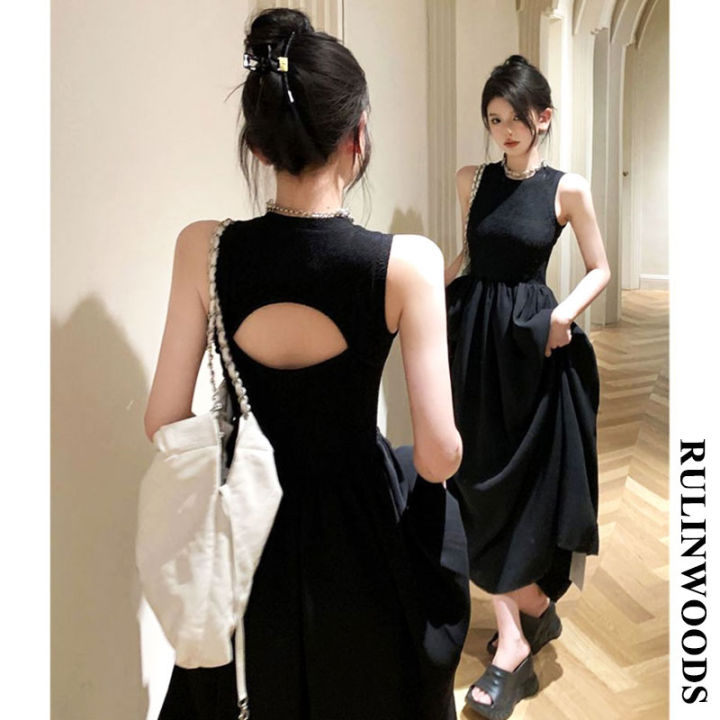 CHICCHIC เดรสแฟชั่นของผู้หญิงชุดเดรสแม็กซี่แขนกุดชิค | Lazada.co.th