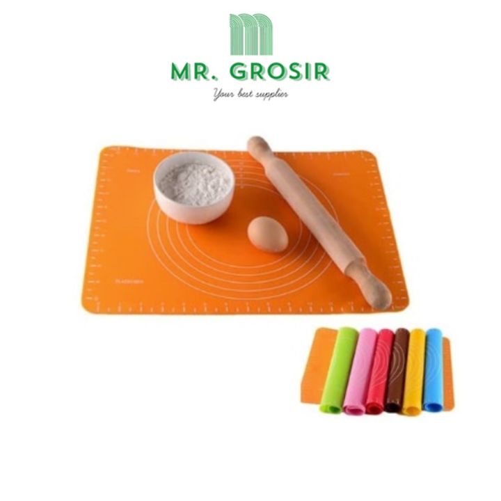 Alas Pelapik Doh Silicone Knead Dough Pad Bakery Scale Anti-slip Mat ...