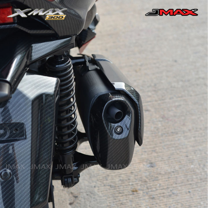 ครอบปลายท่อ XMAX 300 2017-23 JMAX ตรงรุ่น ลายฟิล์มคาร์บอน 6D | Lazada.co.th
