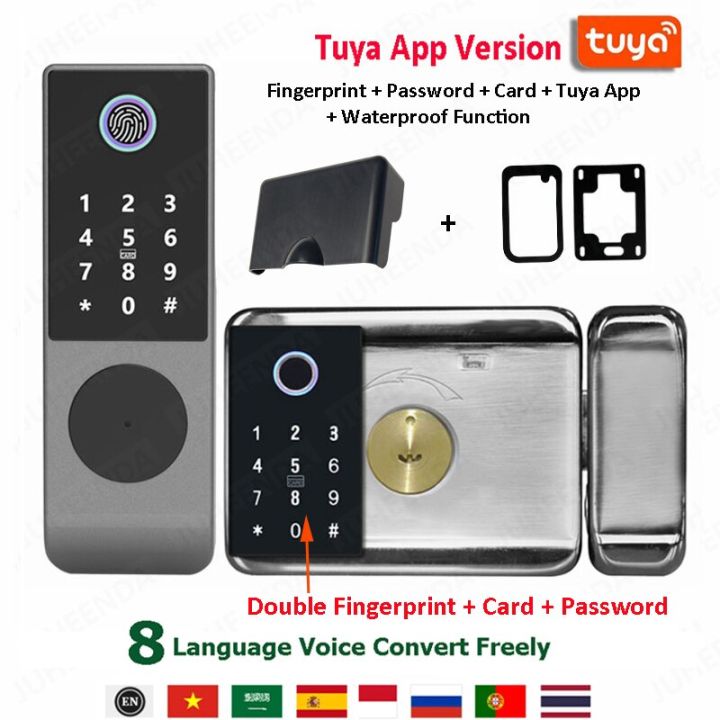 Tuya Smart Lock Waterproof IC Card Remote Control Digital Keypad ...