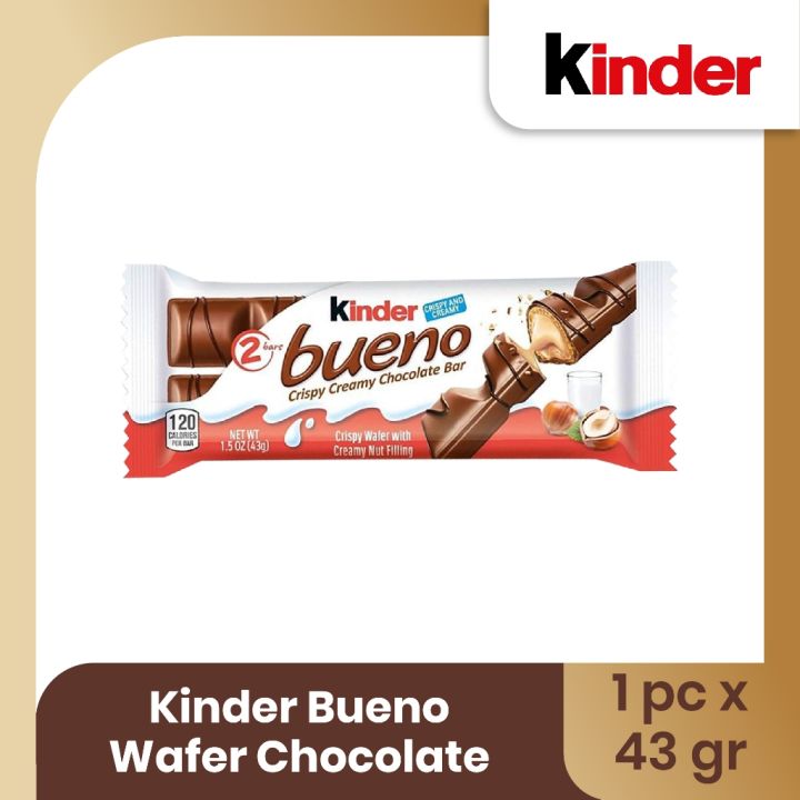 Kinder Bueno Wafer Chocolate 43gr | Lazada Indonesia
