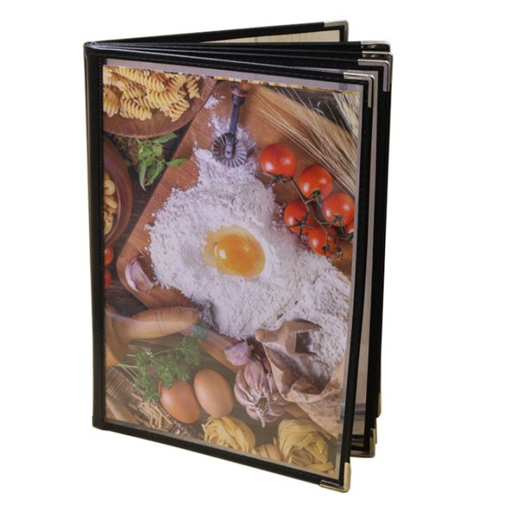 Transparent Restaurant Menu Covers for A4 Size Book Style Cafes Bar 10 ...