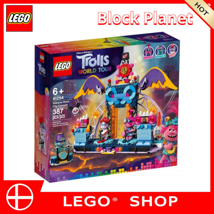 【Official】 LEGO 41254 Trolls Volcano Rock City Concert 387pcs 6+ -Block ...