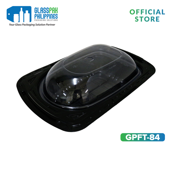 Glasspak 10pcs Whole Chicken Container Disposable Black Custom ...