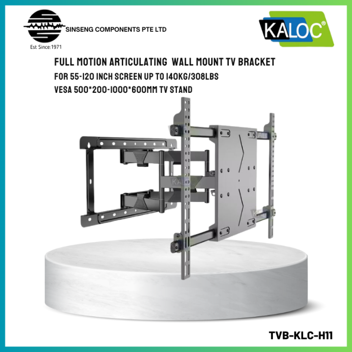 Kaloc H11 55-120 inch Full Motion Articulating Wall Mount TV bracket(Load:140KG) [MODEL:TVB-KLC ...