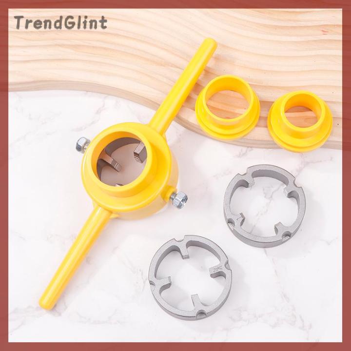 TrendGlint 6PCS Plastic Pipe Thread Die Kit PVC NPT Thread Maker 1 2 3 ...