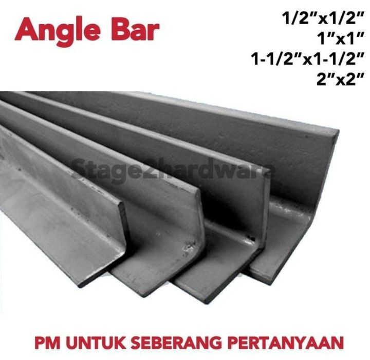 ANGLE BAR MILD STEEL SIZE ( BESI ) / Besi Angle /Steel Bar / Besi L ...