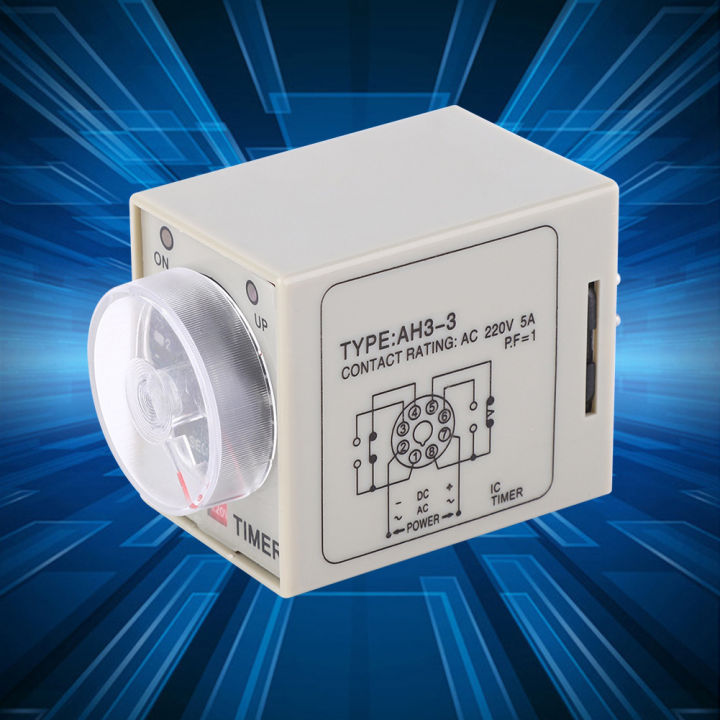 AH3-3 Time Relay Adjustable Delay Timer Switch AC 220V for Automatic ...