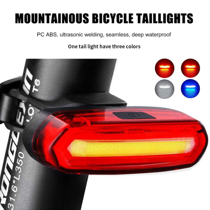 【Boutique & Stock】120 Lumen Bicycle Rear Light USB Rechargeable ...