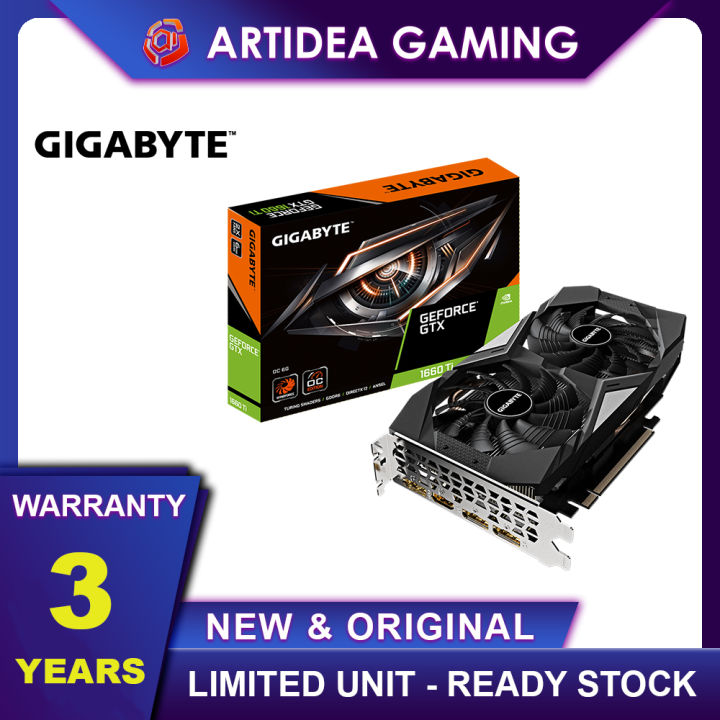 [READY STOCK] Gigabyte GeForce® GTX 1660 Ti OC 6G GDDR6 | Lazada