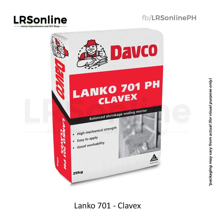 LANKO 701 PH CLAVEX - NON-SHRINK GROUT WITH HIGH PERFORMANCE | Lazada PH
