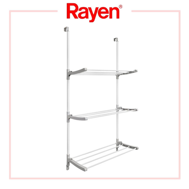 Rayen Folding Over-Door Laundry Dryer Rack Door Clothesline R0339.01 ...