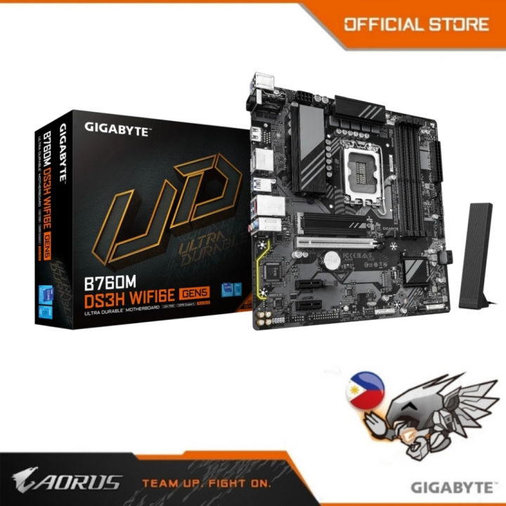 Gigabyte GA-B760M-DS3H-WF6E-GEN5 LGA1700 DDR5 m-ATX Mobo | Gigabyte ...