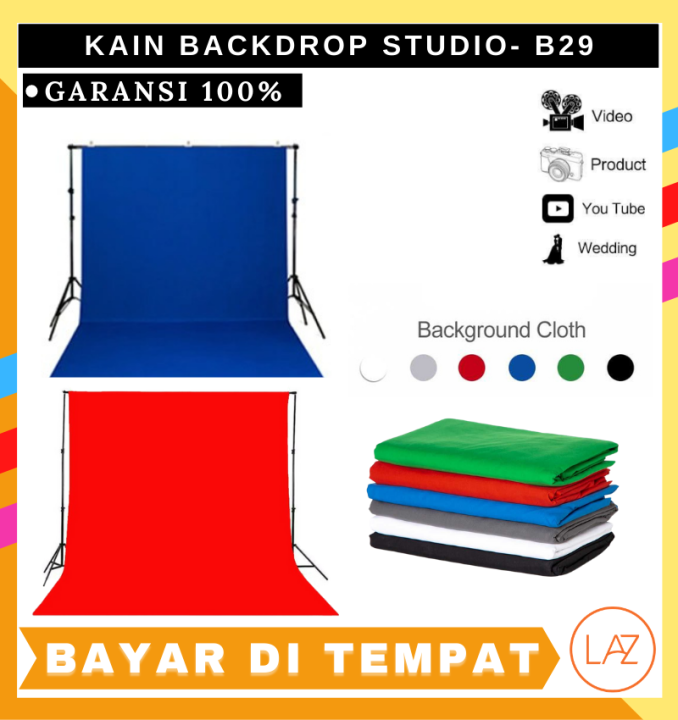 [COD - BERGARANSI] AMBITFUL KAIN BACKDROP STUDIO FOTOGRAFI COTTON ...
