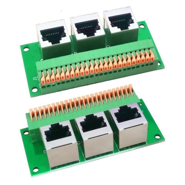 Three Ways RJ45 Connectors Board for Easy Networking Setups and ...