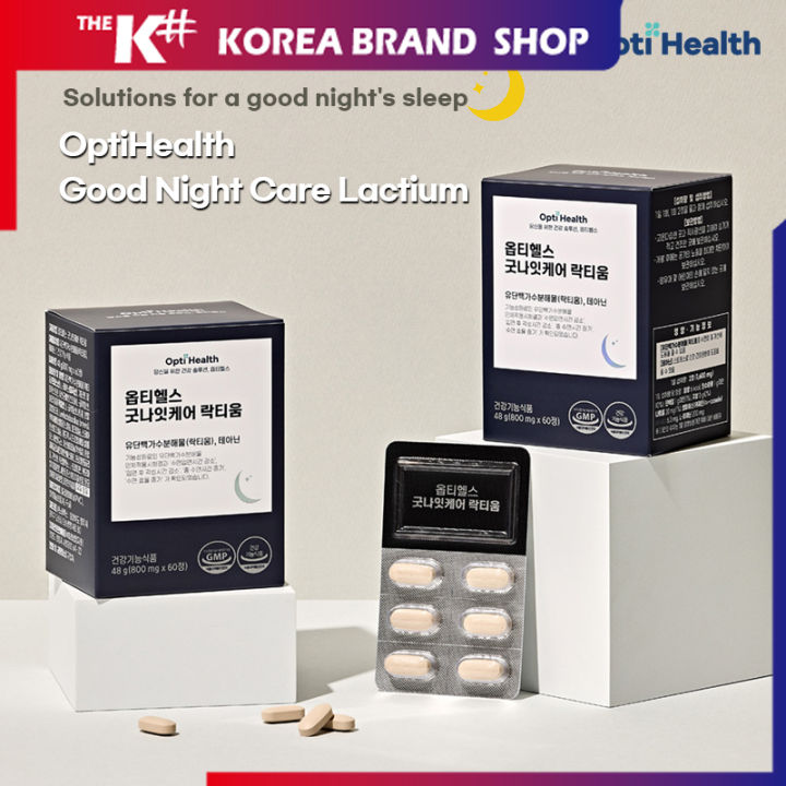 🇰🇷K SHOP/★OptiHealth★Good Night Care LACTIUM/Sleep Health Nutrients ...