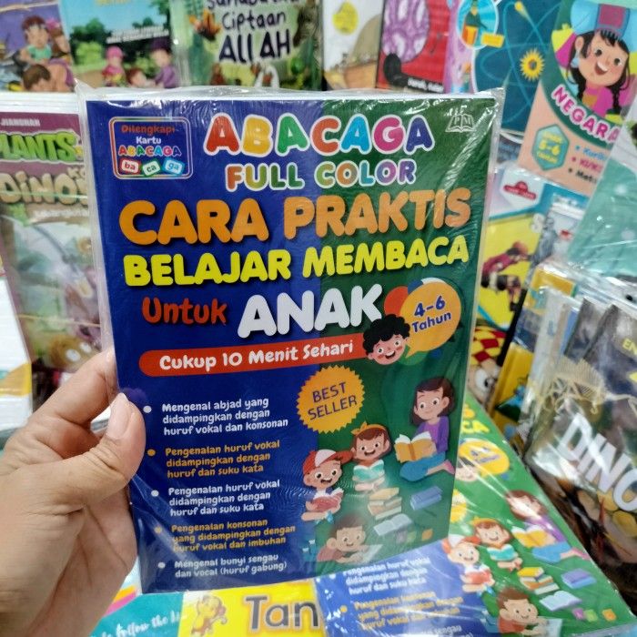 ABACAGA CARA PRAKTIS BELAJAR MEMBACA UNTUK ANAK 4-6TAHUN. ukuran kecil ...