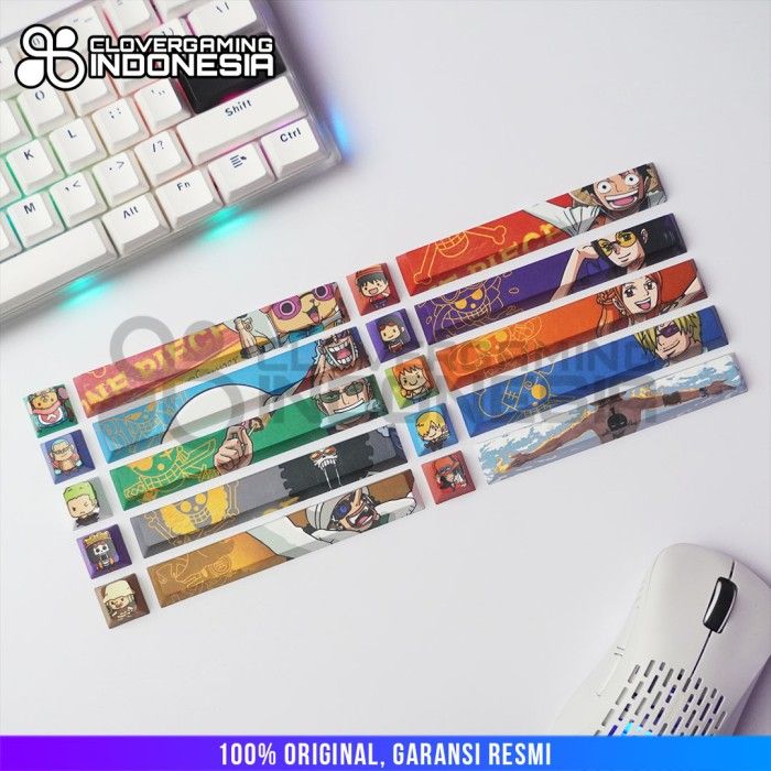 Keycaps CLV One Piece Spacebar Set - PBT 2 Keycaps Set Custom OnePiece ...