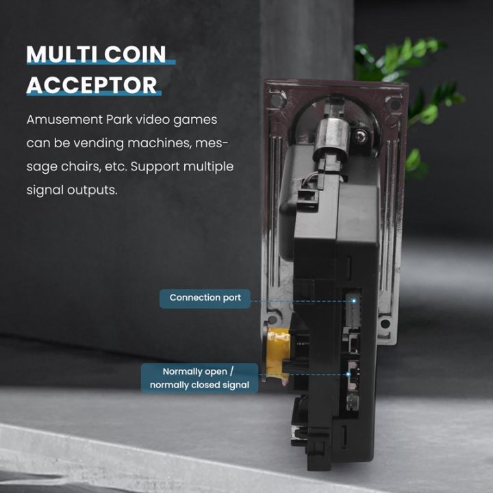 Multi Coin Acceptor Electronic Roll Down 4P Port Electronic Coin ...