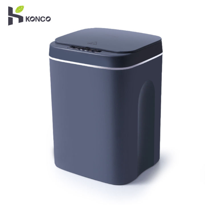 Konco 12L/14L/16L Home Smart Trash Can Automatic Induction Trash Can ... Konco 12L/14L/16L Home Smart Trash Can Automatic Induction Trash Can ...