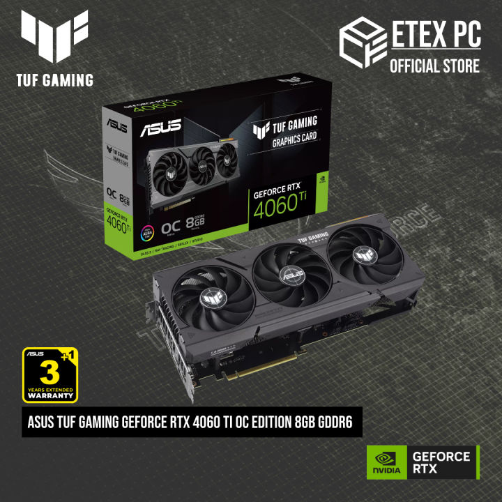 ASUS TUF Gaming GeForce RTX 4060 Ti OC Edition 8GB GDDR6 # TUF ...