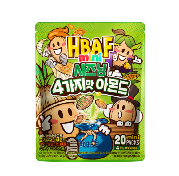 [HBAF] Party Pack (25 Packs/20 Packs) Snack-size Almond Korean Almond Snack Honey Butter Almond ...