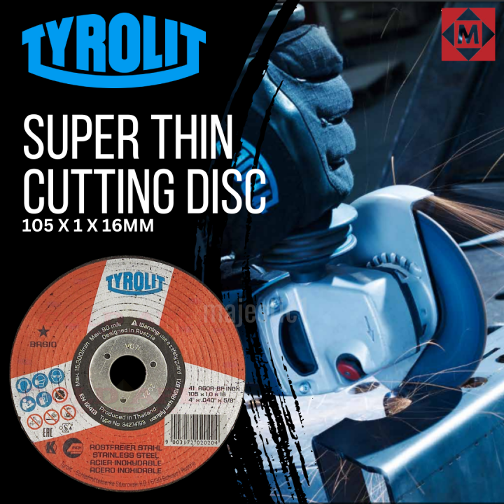 Tyrolit Original SuperThin Cutting Disc Wheel 4" 25pcs/Box ( 4" x 1mm x ...
