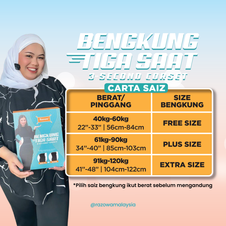 Postpartum belly wrap bengkung 3 saat Razowa untuk Ibu Berpantang ...