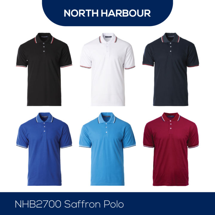 North Harbour Soft-Touch Saffron Polo Shirt Unisex NHB2700 Baju Kosong ...