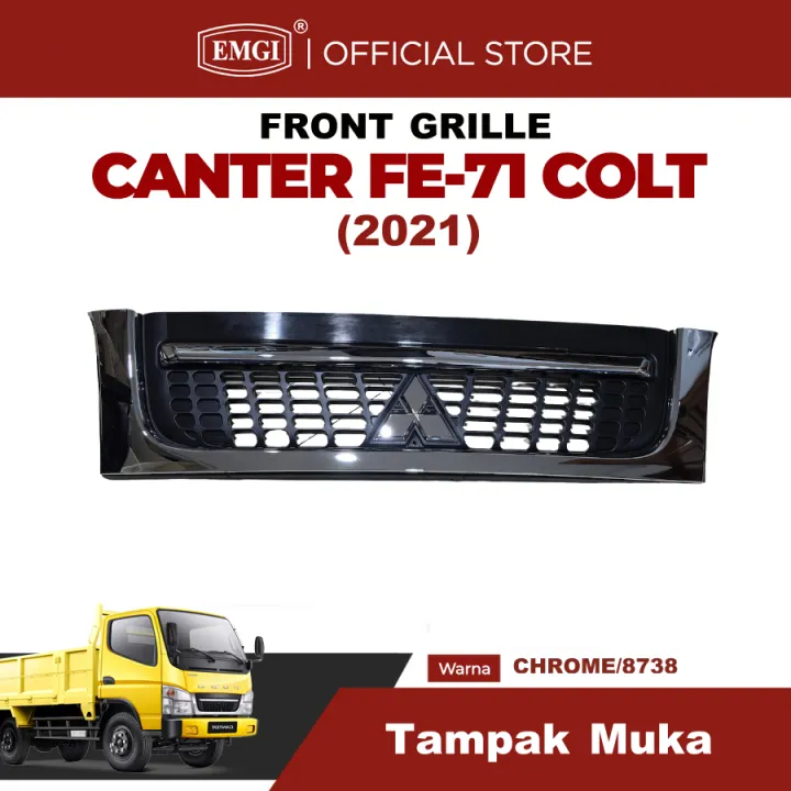 EMGI - Front Grille Canter FE-71 (2021) - Chrome | Lazada Indonesia