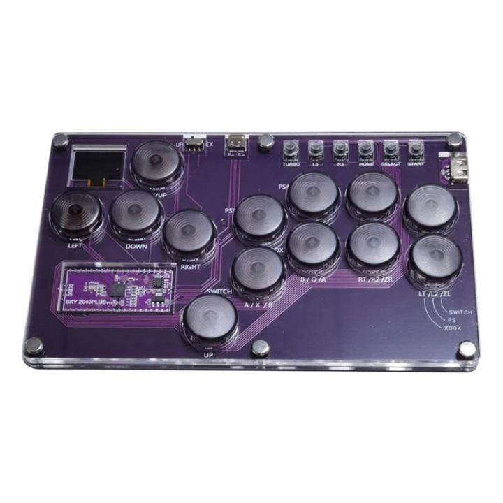 Fight Stick Arcade Joystick Hot Swap Encoder Controller Xinputdinput Mini Console For Pcns 9105