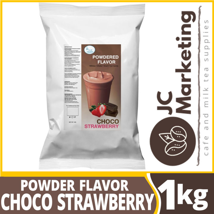 Top Creamery Choco Strawberry Powder 1kg For Milktea Iced Drink Frappe ...