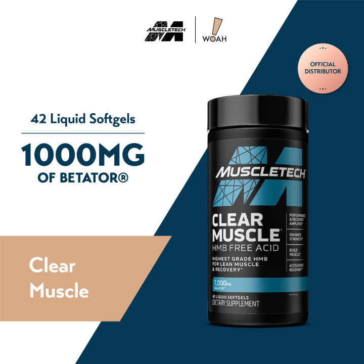 MuscleTech Clear Muscle HMB Free Acid (Soft-Gels) | Lazada Singapore