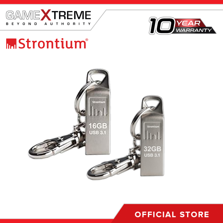 Strontium Ammo SR16GSLAMMOY/SR32SLAMMOY 16GB/32GB USB 3.1 Metal Flash ...