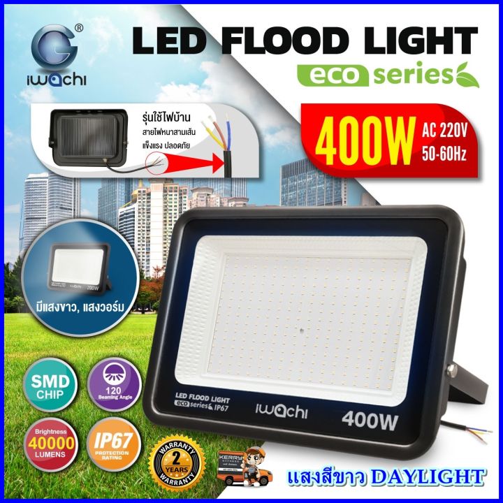 IWACHI สปอร์ตไลท์ LED 220V โคมไฟ LED ไฟกลางแจ้ง โคมไฟส่องป้าย โคมไฟ ...