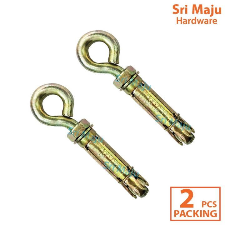 MAJU M8 (2’s) Eye Hook Sleeve PJ Anchor Expansion Bolt Iron Wall Plug 2 ...