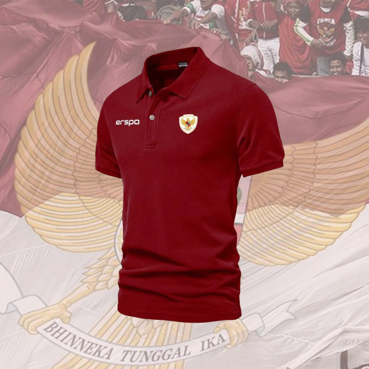 Jersey Polo Shirt ERSPO Timnas Indonesia Pria Wanita 2024 | Lazada ...