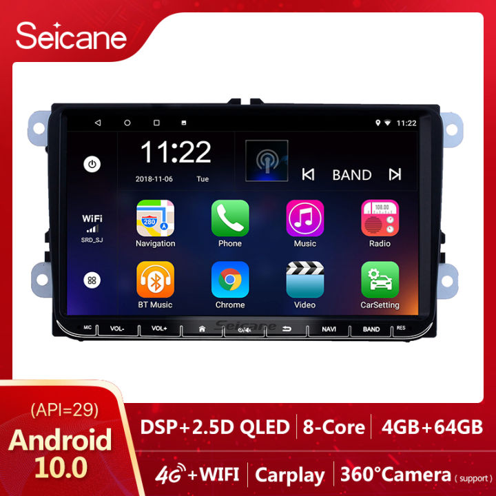 Seicane Android 10.0 9 inch IPS Touchscreen GPS Navigation Radio for ...